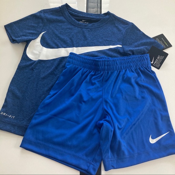 Nike | Matching Sets | Nike Blue Cute Shorts Set Top Outfit Active ...